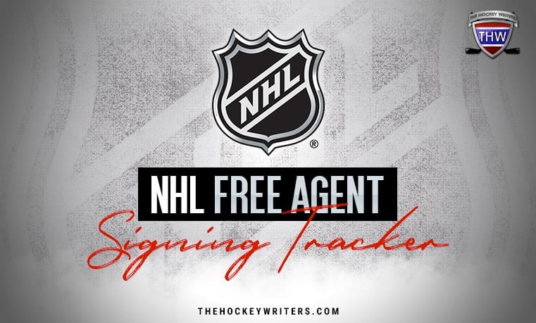 2020 NHL Free Agent Signing Tracker - The Hockey Writers - Free Agents ...