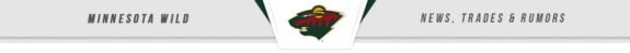 Minnesota Wild: News, Rumors, Schedule, Roster, Stats