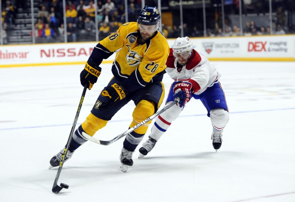 Paul Gaustad Not Being Re-Signed by Nashville
